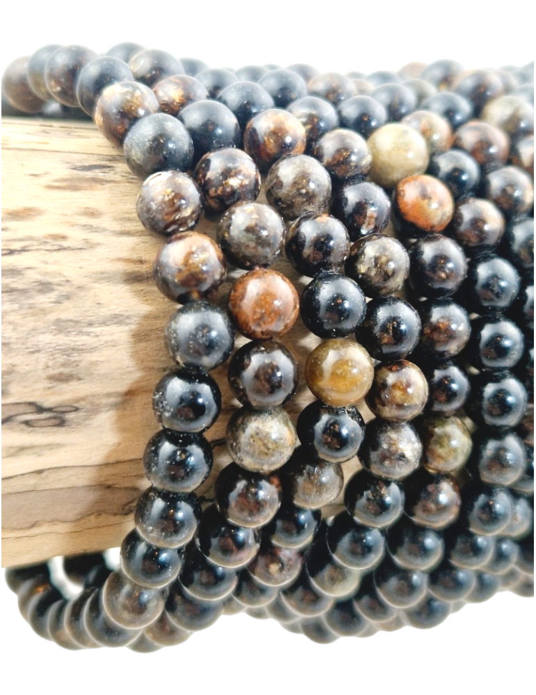 Biotite Bead Bracelet A